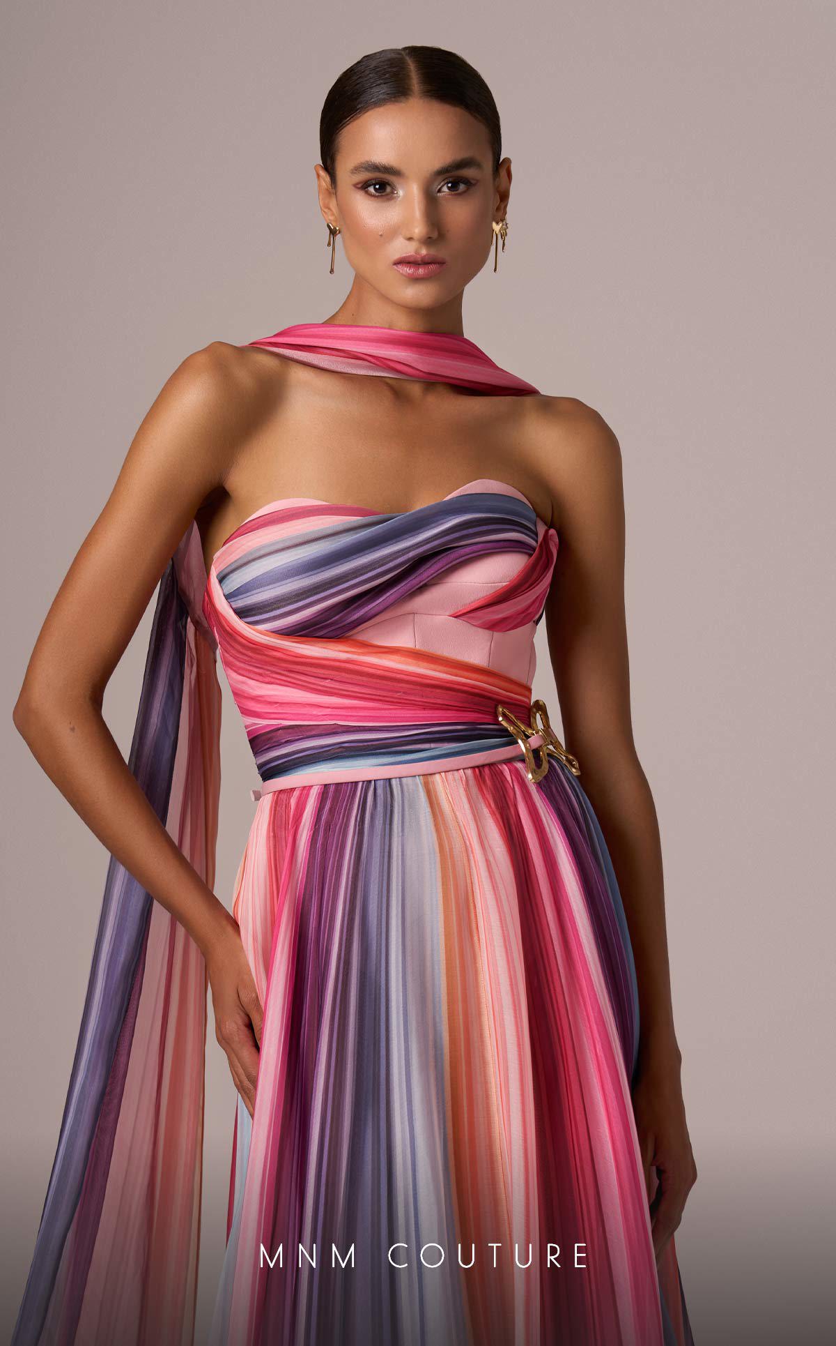 MNM Couture E0080 Elegantly Flowy A-Line Evening Gown – Mia Bella Couture