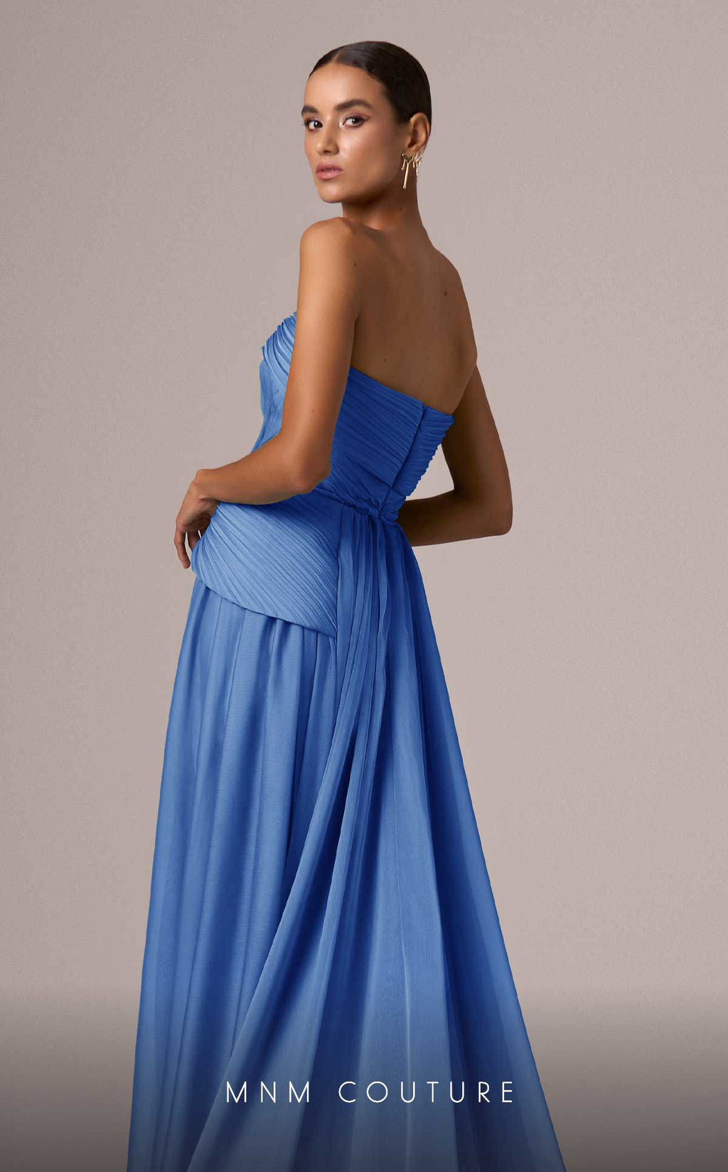 MNM Couture E0082 Elegant Flowy A-Line Evening Gown – Mia Bella Couture